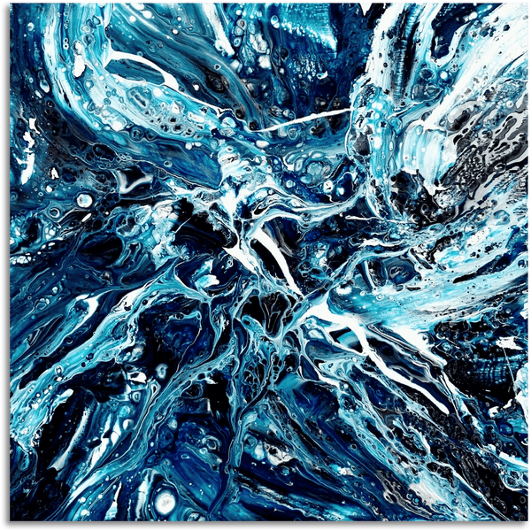 ORIGINAL HANDMADE EBB AND FLOW PAINTING – DailyDesignist